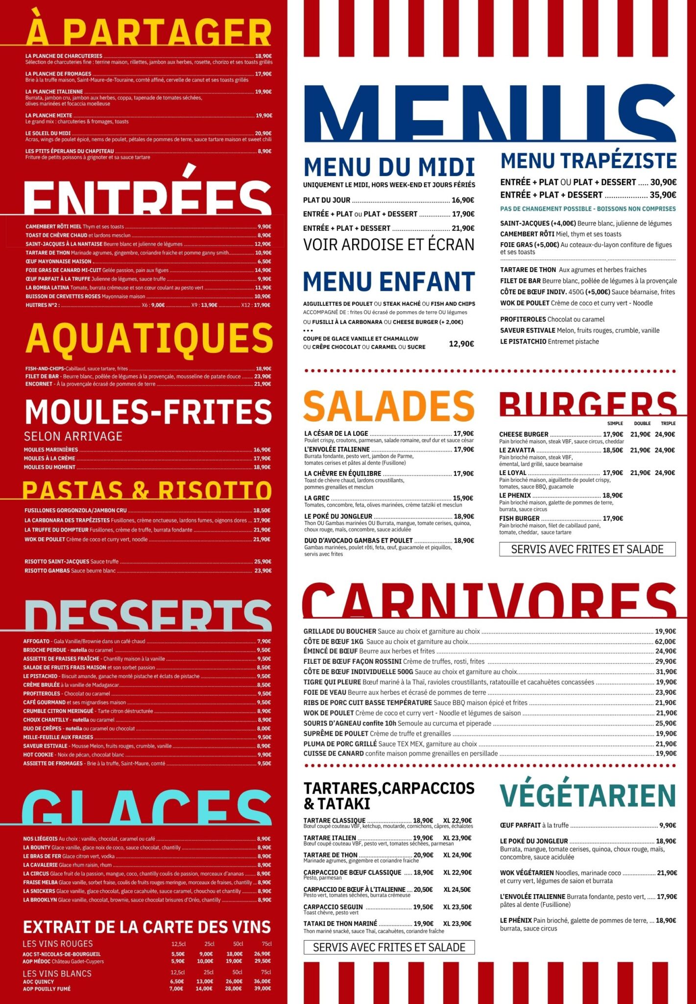 Menu – Circus